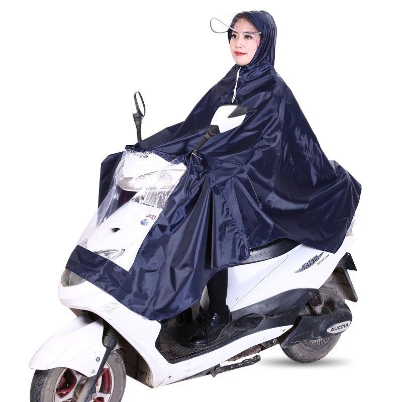 Electric vehicle raincoat motorcycle bike extra thick riding_虎窝淘