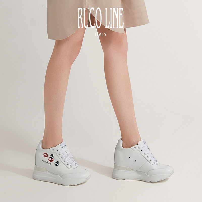 Ruco Line如卡莱R-Evolve系列女鞋真皮牛皮革内增高时尚休闲鞋女_虎窝淘