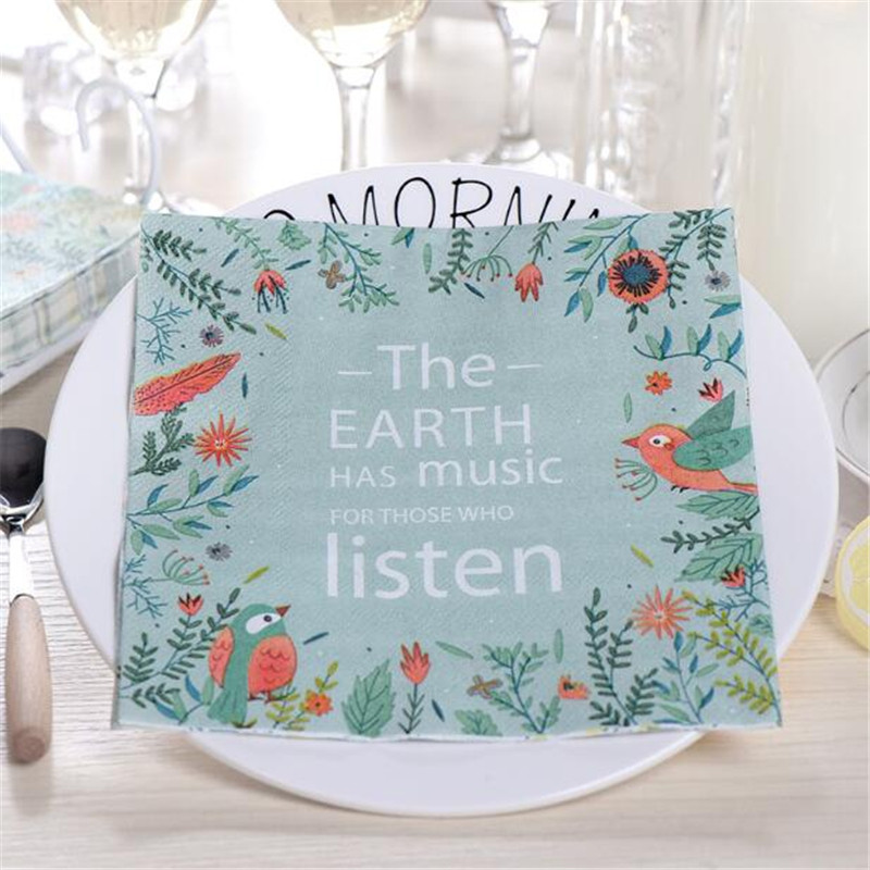 33 Design 20Pcs/lot Wedding Decoration Decoupage Paper Napk_虎窝淘