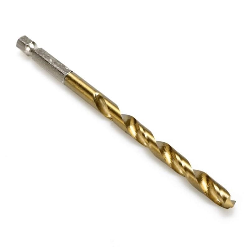 13Pcs High Speed Steel Titanium Coated Drill Bit Set 5x HS_虎窝淘