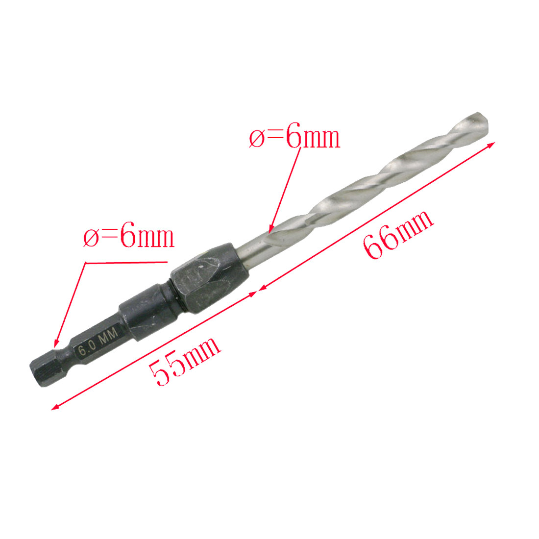 5pc Quick Change Drill Bit Set Hex Shank Metric 2mm to 6mm T_虎窝淘