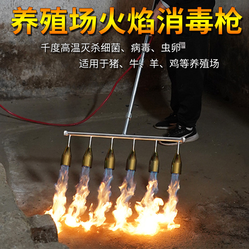 火焰喷枪消毒火枪液化气多头喷火枪烧毛养殖场猪舍猪圈喷火器枪头_虎窝淘