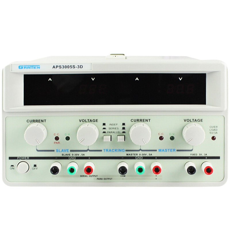 国睿安泰信APS3003S-3D可调直流稳压电源双路30V/3A手机维修3005D_虎窝淘