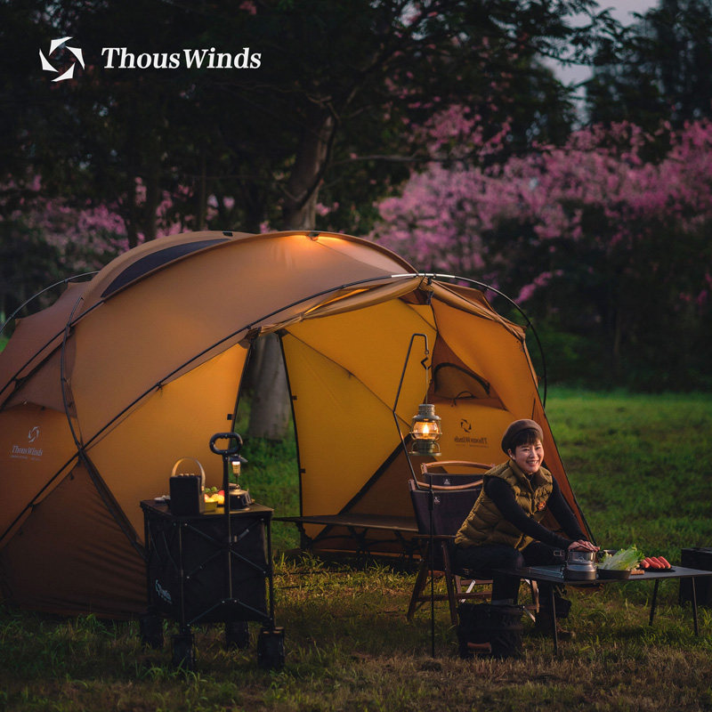 Thous Winds千风巨蟹座帐篷户外露营大空间半球帐客厅庇护所帐篷_虎窝淘