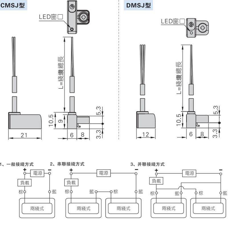气缸感应器磁性开关CMSG/CMSJ/CMSH/DMSG/DMSH/DMSJ/CS1-F/U/M/SE_虎窝淘