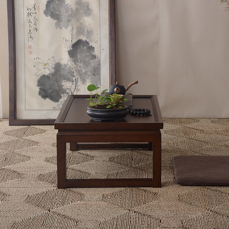 日式茶几小矮桌家用现代简约实木茶道桌子榻榻米炕几飘窗桌_虎窝淘