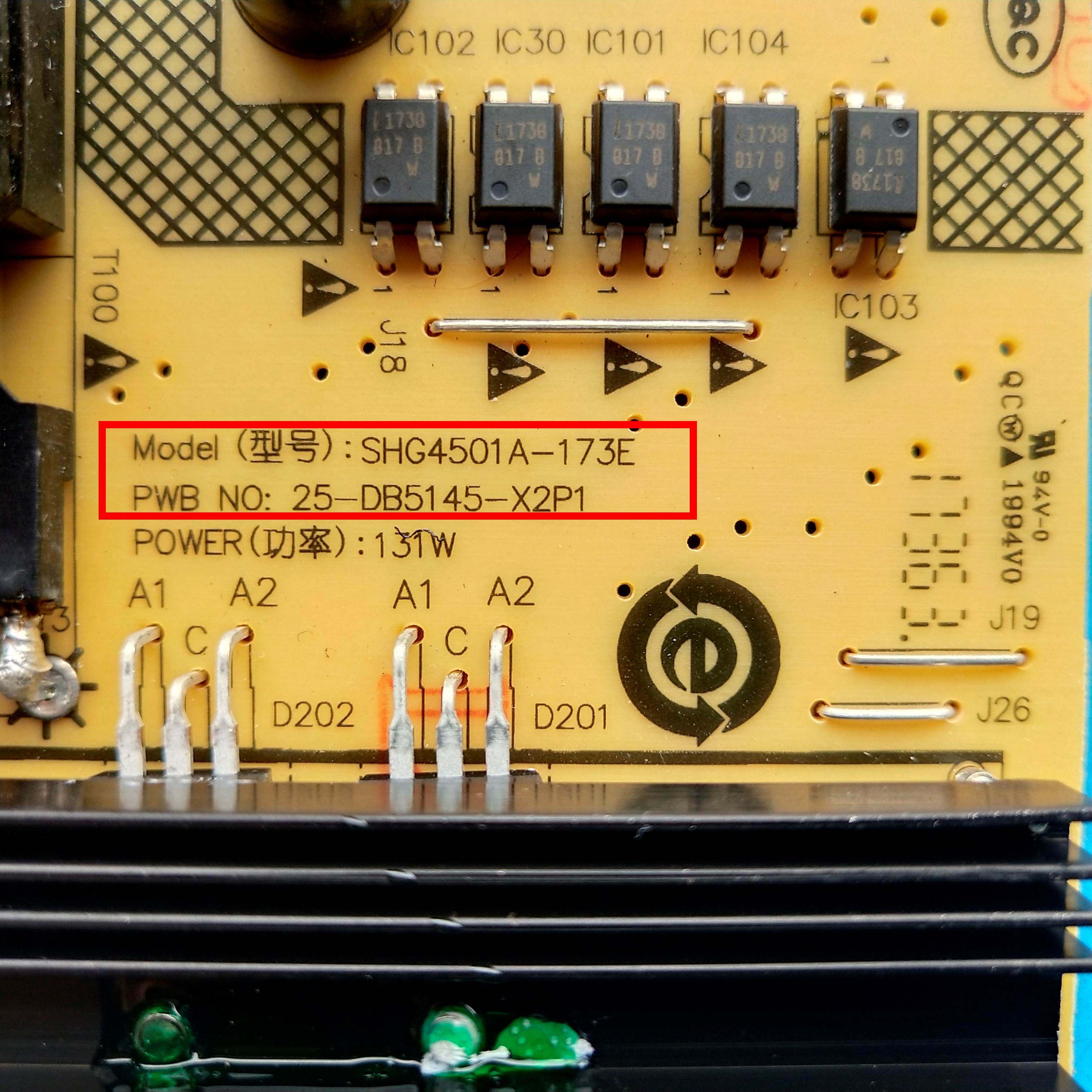 原装夏普LCD-45SF470A 45TX4100A电源板SHG4501A-173E CCP-3400_虎窝淘