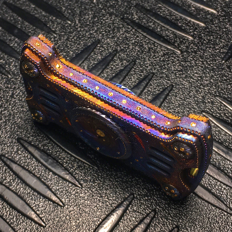 CooYoo酷友行三手雕七夕纪念版夕夜星雨指尖陀螺高端EDC酷玩_虎窝淘