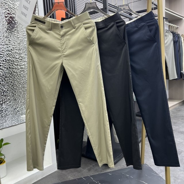 Lycel blend! Spring and summer men's business commuting anti-wrinkle ...