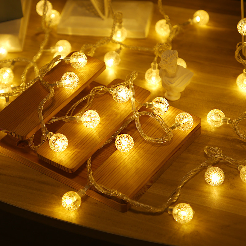 led小彩灯闪灯串灯满天星灯圆球灯网红房间卧室装饰氛围灯星星灯_虎窝淘