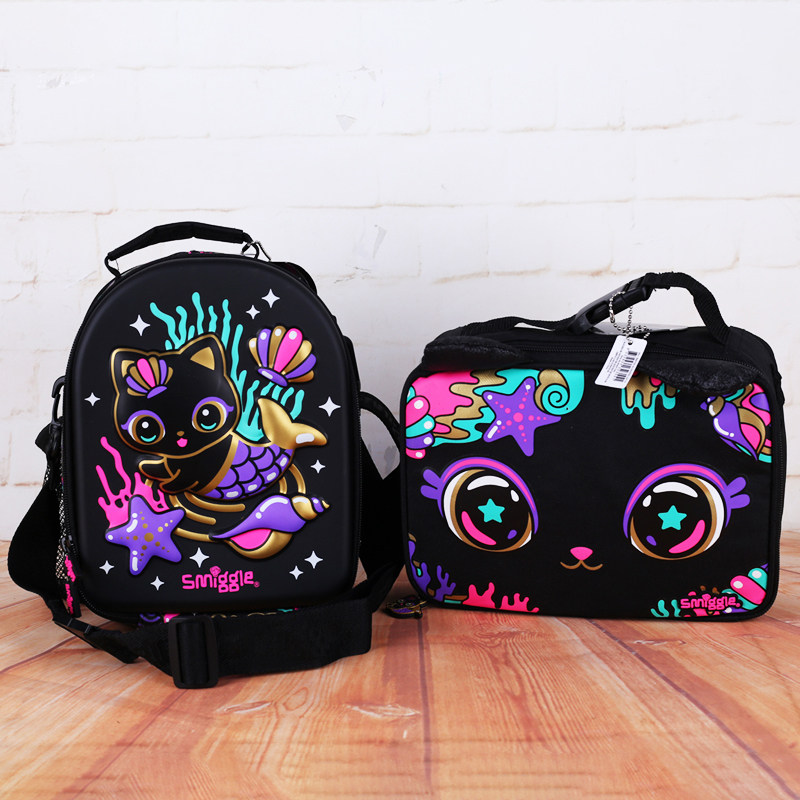现货直邮澳洲smiggle餐包学生早餐午餐保温斜挎手提便当饭盒冰包_虎窝淘