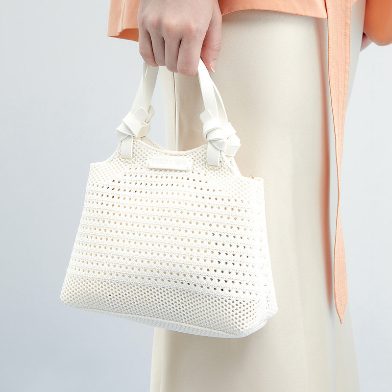 CHARLES&KEITH23夏季新款CK2-30782111时尚复古编织柔软托特包女_虎窝淘