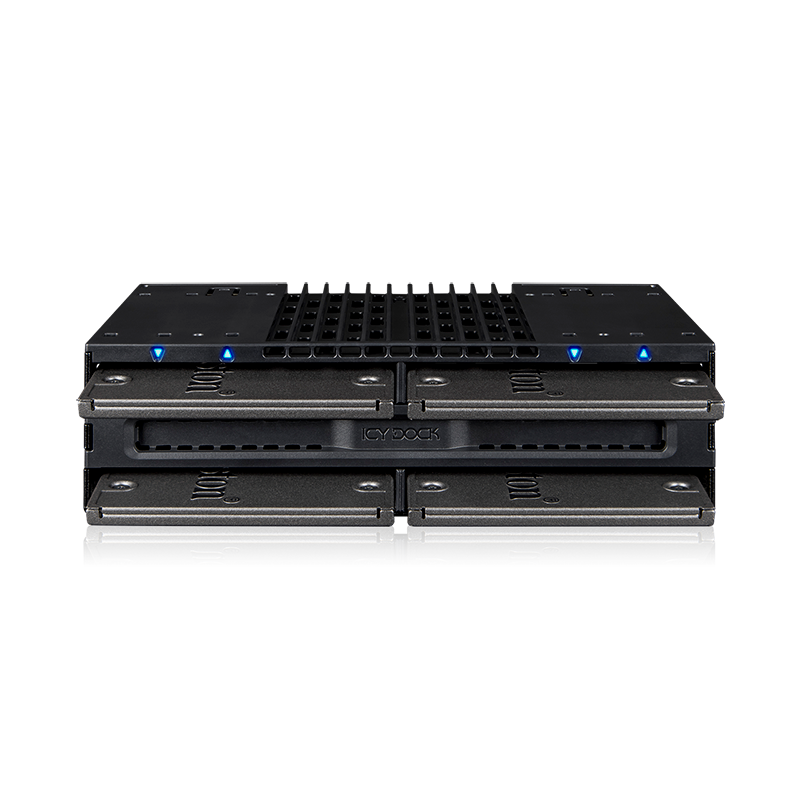 ICY DOCK硬盘盒4盘位光驱位2.5寸SATA热插拔无托盘抽取MB024SP-B_虎窝淘