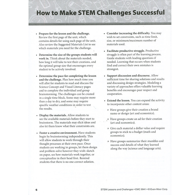 Evan-Moor STEM lessons& challenges Grade 5 STEM教育课程与挑战五年级美国加州教辅_虎窝淘