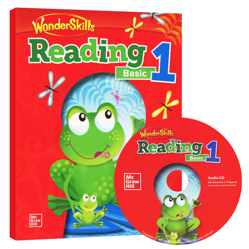 原版进口麦克劳希尔出版社WonderSkills Reading Basic 1基础级单课本+光盘分级阅读技能训练教材小学英语课外辅导培训机构用书_虎窝淘