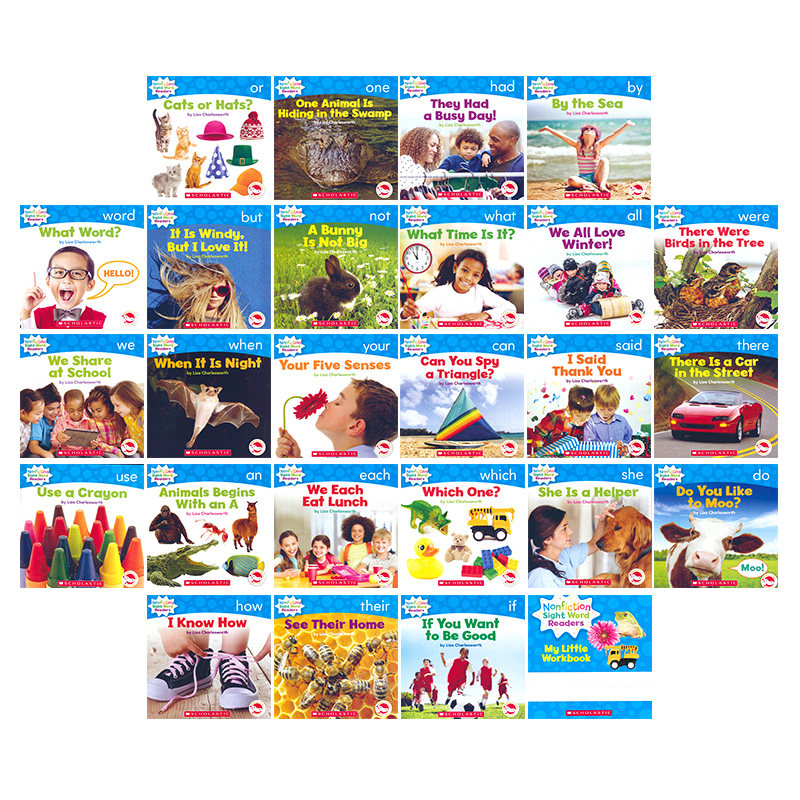 学乐高频词 B盒25册 Nonfiction Sight Word Readers 高频词读物 科普科学绘本_虎窝淘