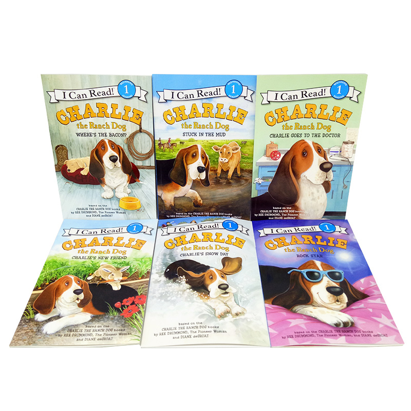 正版 6本儿童英文原版绘本Charlie the Ranch Dog救生牧羊犬系列 6册合集 4-8岁 i can read 1分级读物一阶 ...