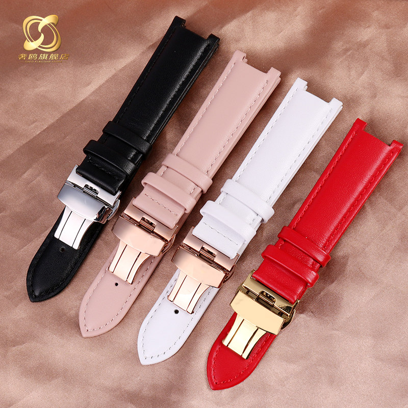 适配MK真皮手表带迈克科尔斯MK2277 2425 2280女士凹口表链皮带_虎窝淘