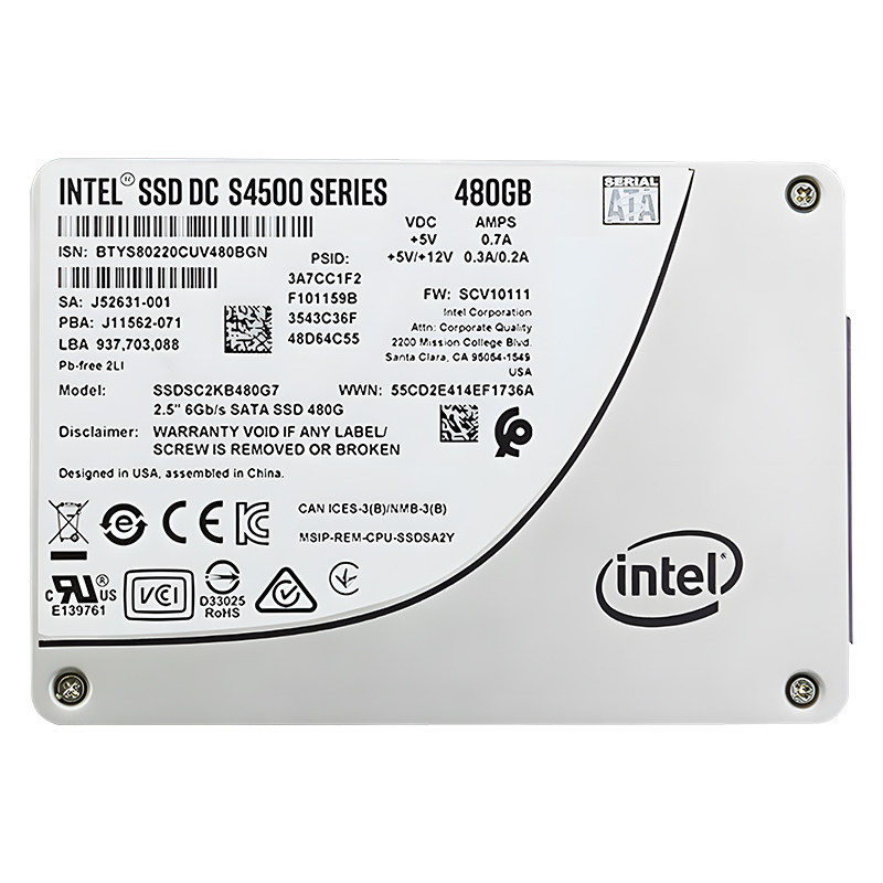 Intel/英特尔 S4500 480G企业级固态硬盘 SATA零售版惠普版_虎窝淘