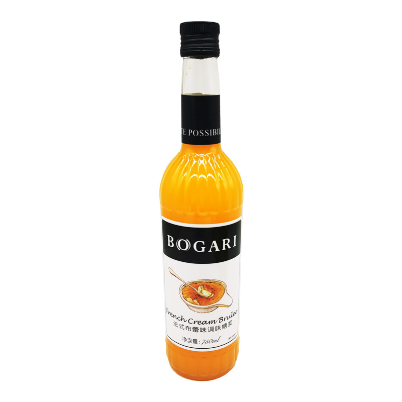 BOGARI宝珈丽法式布蕾风味调味糖浆750ml冰沙水果烘培烤布蕾原料_虎窝淘