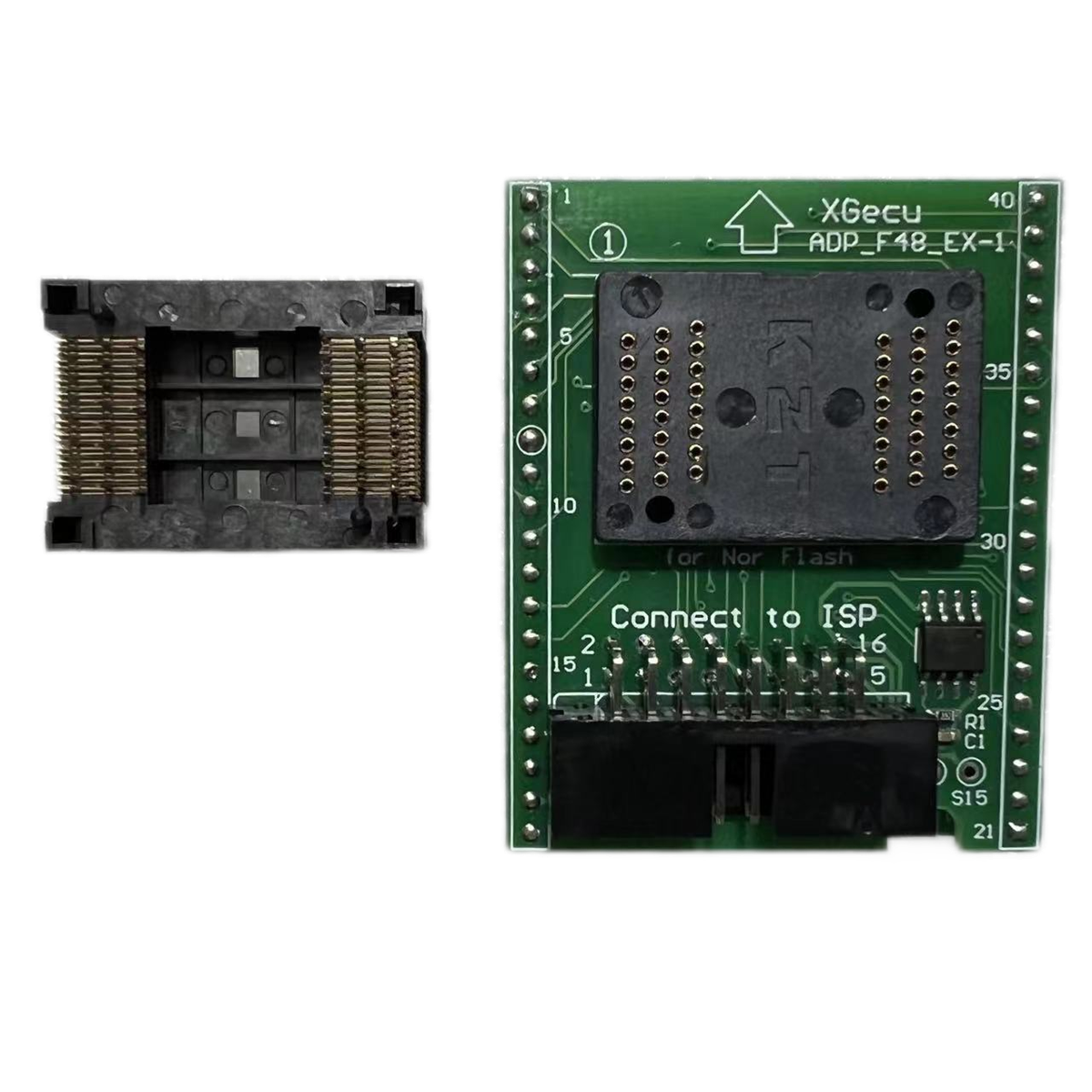 XGecu ADP_F48_EX-1 TSOP48专用适配器用于烧录Nor Flash芯片_虎窝淘