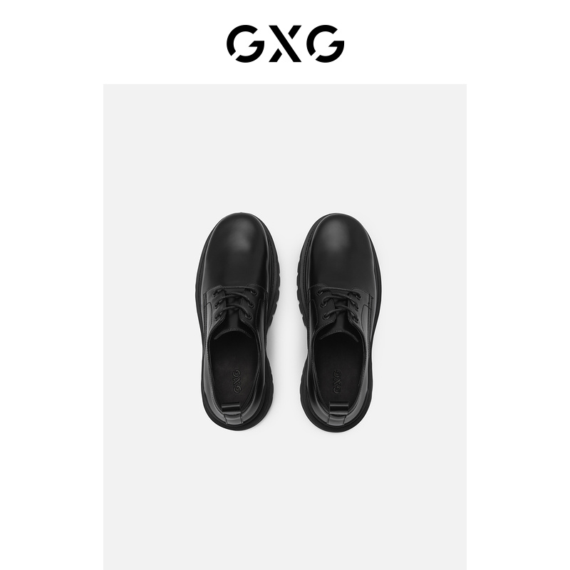 【龚俊心选】GXG男鞋通勤增高德比鞋男圆头真皮婚皮鞋商务正装鞋_虎窝淘