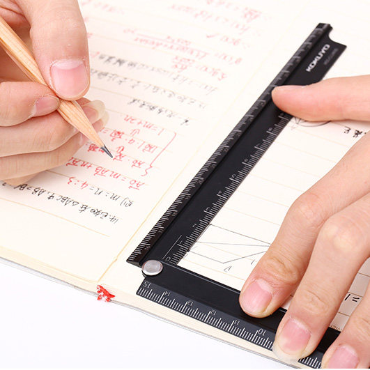 日本KOKUYO国誉金属折叠尺15cm变30cm尺子铝制折叠直尺文具_虎窝淘