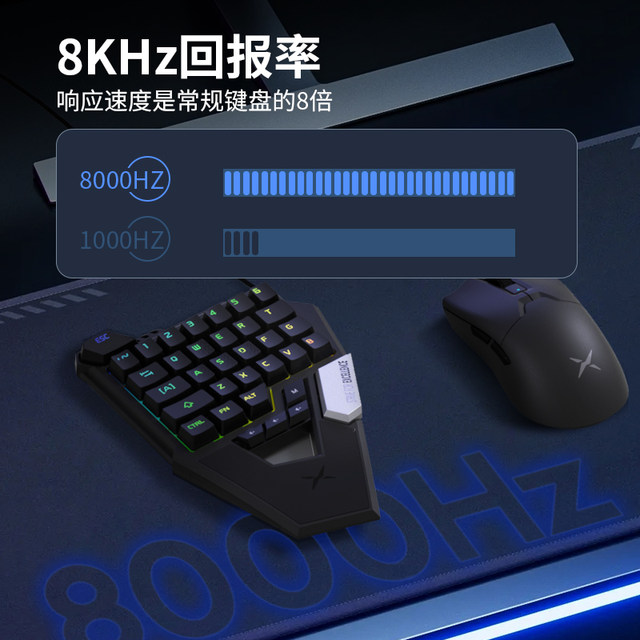 Colorful RTS1 one-handed magnetic axis mechanical keyboard wired e ...