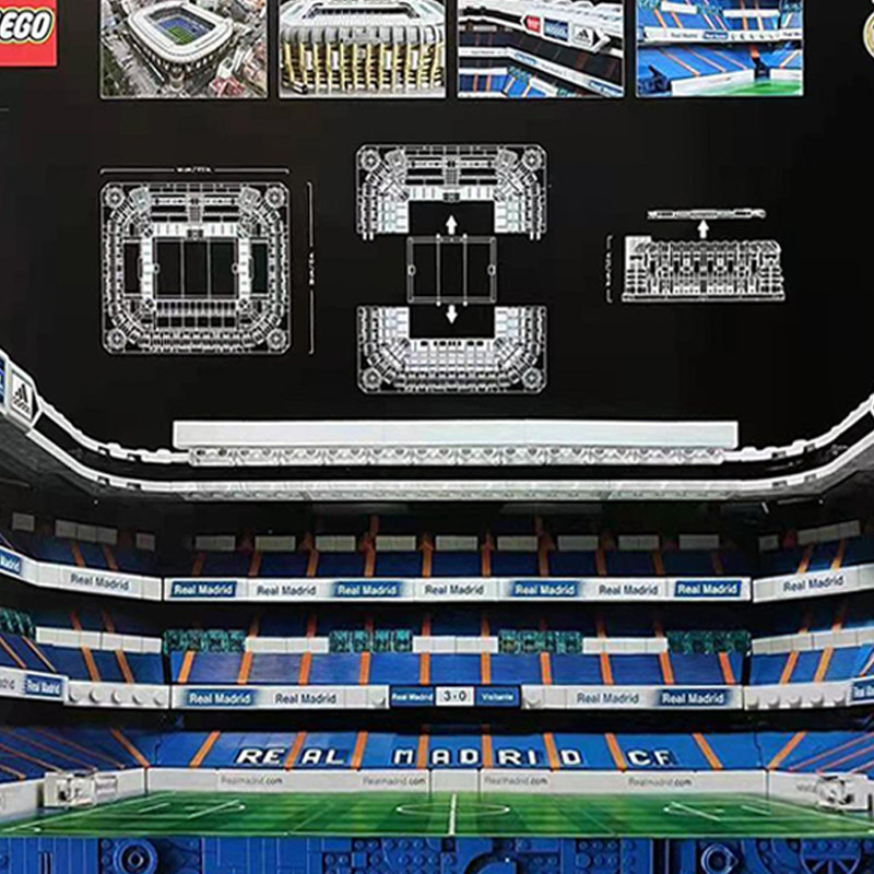 乐高10299伯纳乌球场西甲皇马主场球迷益智拼搭男孩积木玩具礼物_虎窝淘