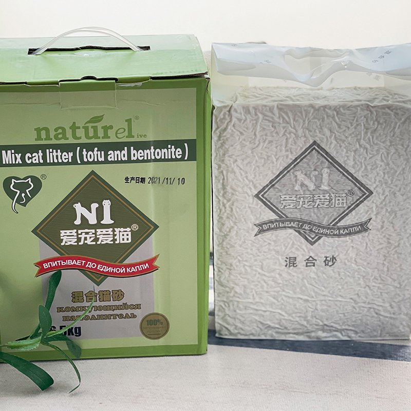 腐败猫N1猫砂天然白玉米豆腐猫砂植物绿茶砂消臭结团吸水6.5kg_虎窝淘
