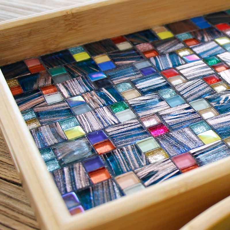 手工diy自制马赛克水果托盘材料包水果盘糖果盘茶点盘欧式糕点盘_虎窝淘