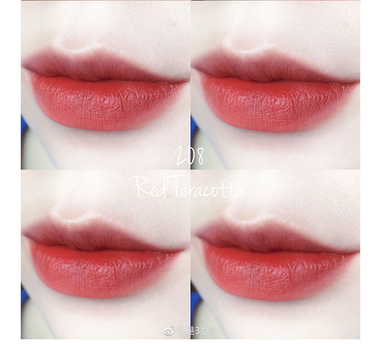 土耳其Flormar丝绒哑光口红唇膏金管DC29吃土橘色黑管208橘红显白_虎窝淘