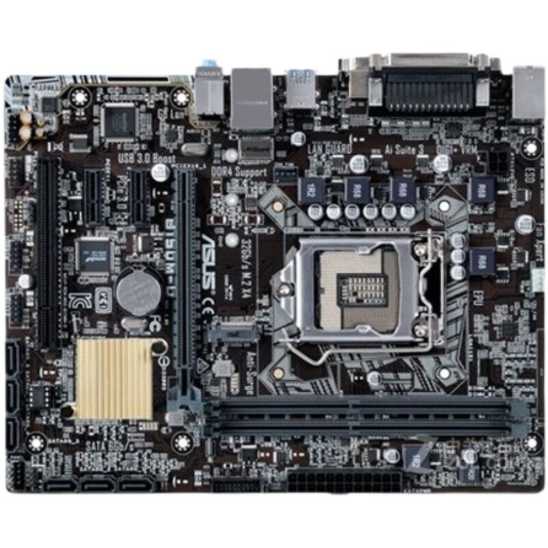 爆新 1151针Asus/华硕 B150M-D全集成主板 B150 DDR4 1xPCI M.2_虎窝淘