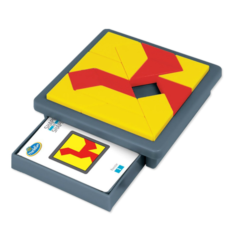 美国thinkfun桌游形对形shape by shape几何拼图七巧板益智游戏_虎窝淘
