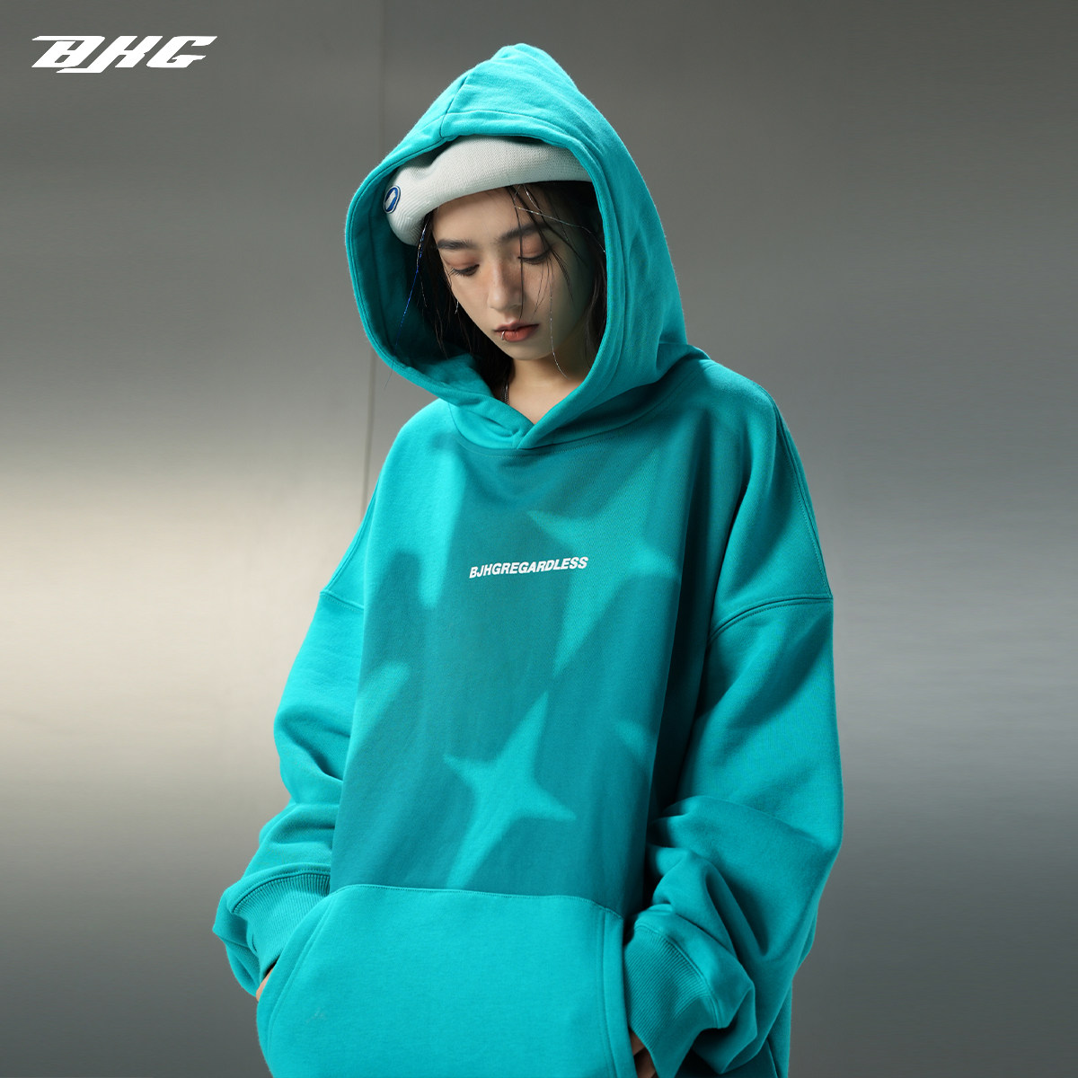 【星星B系列】 BJHG不计后果春重磅美式复古加绒连帽卫衣男潮外套_虎窝淘