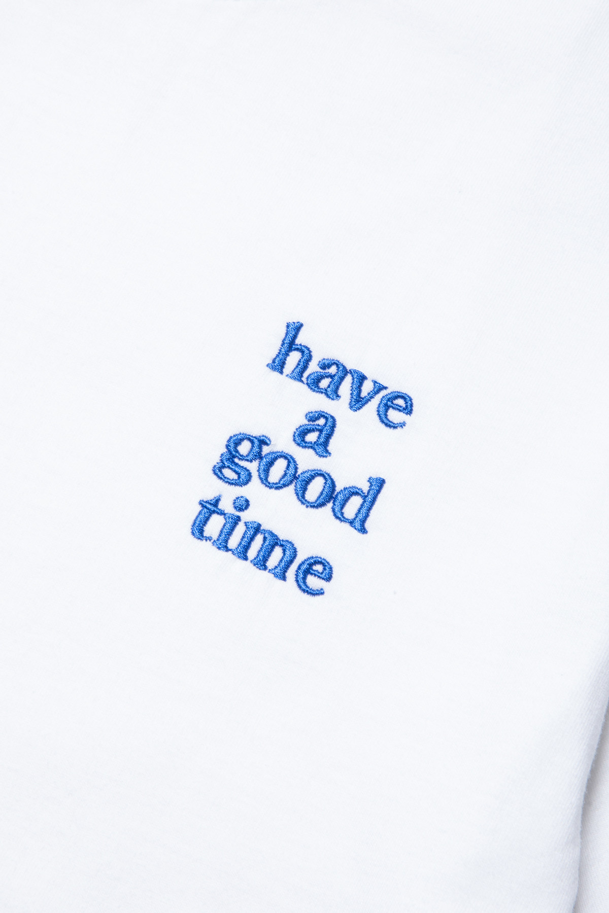 正品HAVE A GOOD TIME LOGO刺绣基础多色街头宽松纯棉短袖T恤情侣_虎窝淘