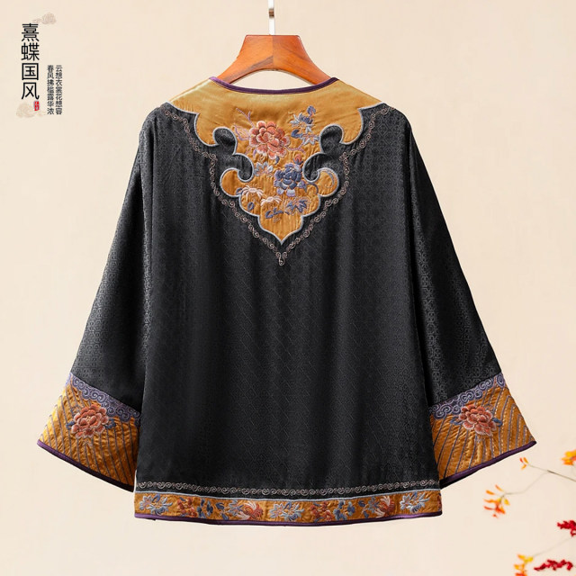 Autumn original new Chinese style retro heavy industry embroidered ...