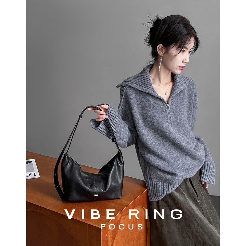 VibeRing高阶松弛腋下包羊皮羊皮腋下包