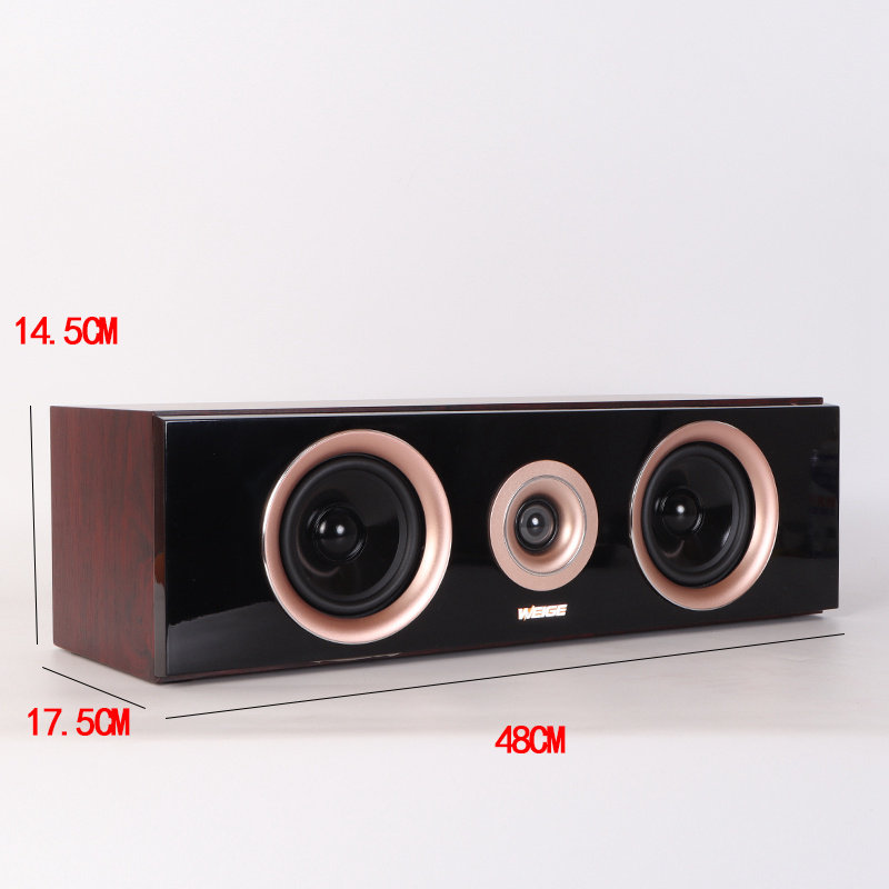 WEIGE威格DT3木质家庭影院5.1中置环绕音箱4寸挂墙式家用无源音响_虎窝淘