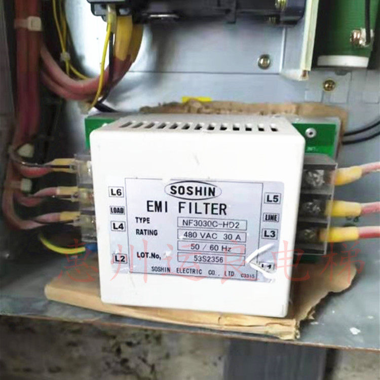 日立三相电源NF3030C-HD2滤波器480V动力电源用的60A滤波器DL-60_虎窝淘