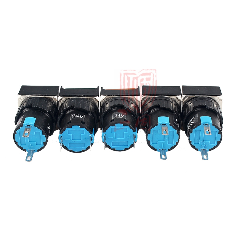 正方形指示灯la16f Xd Led矩形电源信号灯电柜 2脚焊接开孔16mm虎窝淘 6062