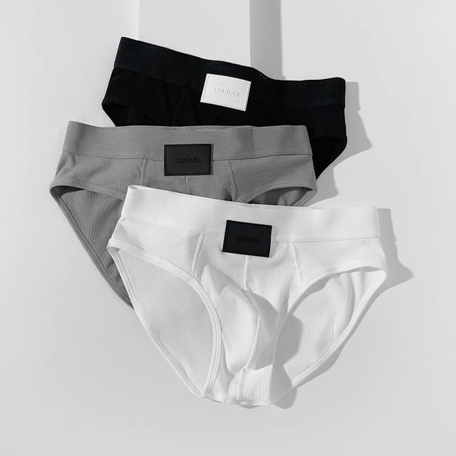 2 packed men's triangular underwear medium low waist thread cotton ...