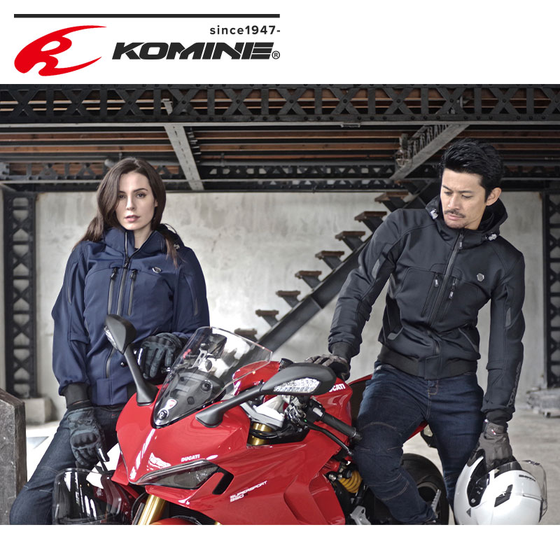 日本KOMINE摩托车骑行服防水防风保暖休闲夹克机车服秋冬男JK-618_虎窝淘