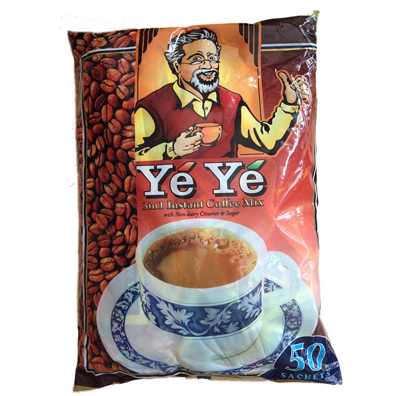 蒙古进口新加坡老爷爷YEYE速溶咖啡三合一1000g（50小包）包邮_虎窝淘