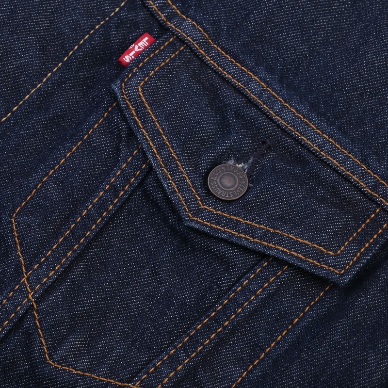 【商场同款】Levi's李维斯秋季男士翻领牛仔夹克外套72334-0557_虎窝淘