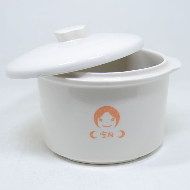 天际DGD12-12BWG/12CWG隔水炖盅白瓷bb煲陶瓷大内胆+盖子配件1.2L_虎窝淘