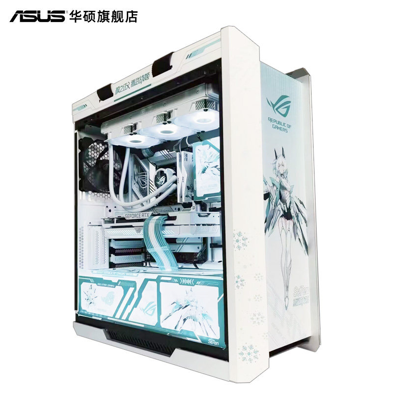 ROG主板DIY组装机i7 12700KF/i9 13900KF/RTX4080显卡吹雪定制玩家国度主机电脑白色全家桶华硕电竞台式整机_虎窝淘