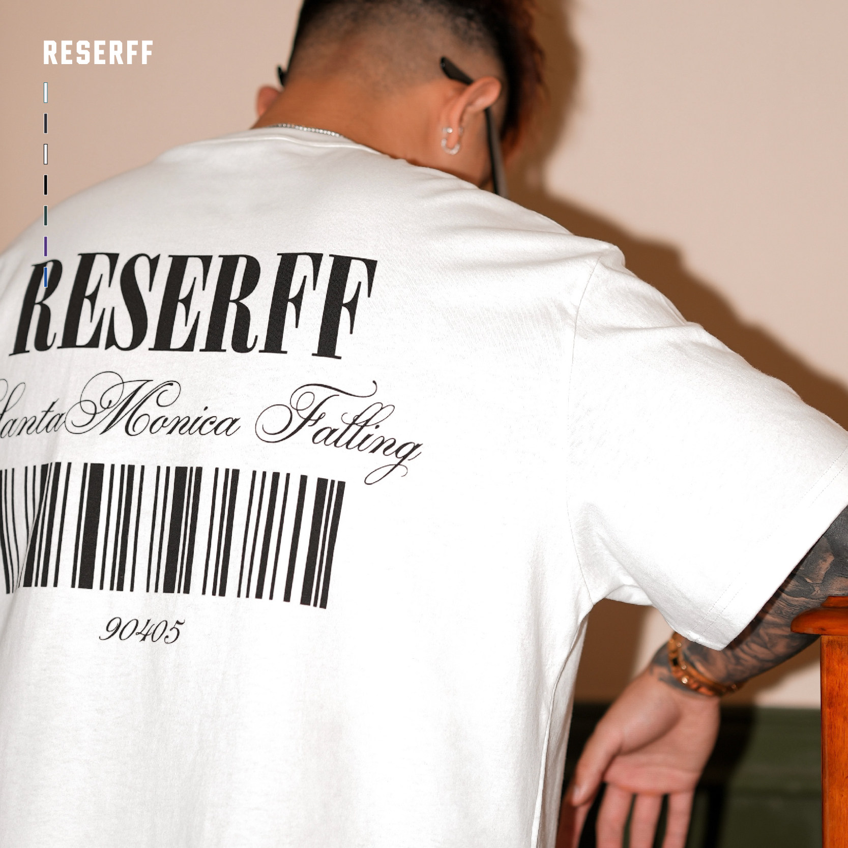 RESERFF·CODE美式复古短袖重磅宽松廓形小领口潮流高街印花上衣_虎窝淘