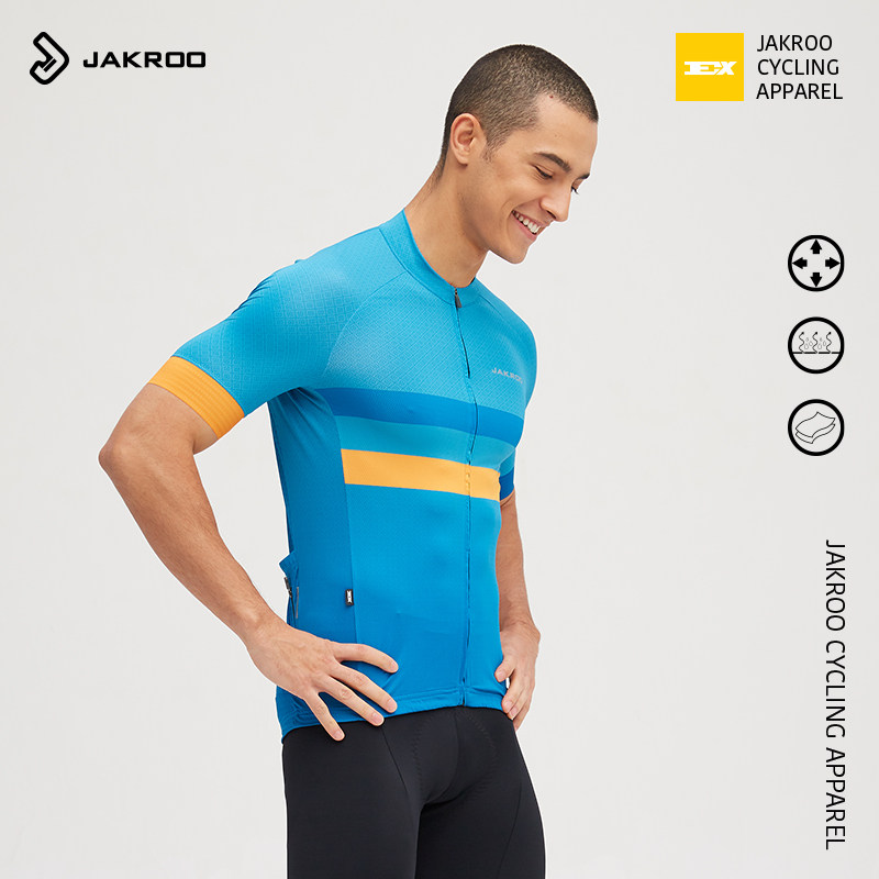 JAKROO经典春夏季男士短袖骑行服速干透气户外骑行装备单车服饰_虎窝淘