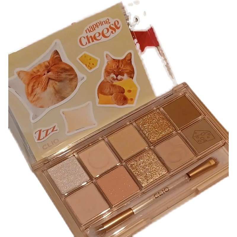 韩国专柜CLIO珂莱欧 Koshot限量猫咪肉爪十色眼影盘19/20送贴纸_虎窝淘